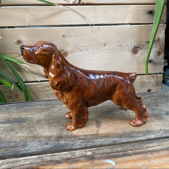 Vintage | Accents | 95s Morten Studio Cocker Spaniel Irish Setter Dog ...